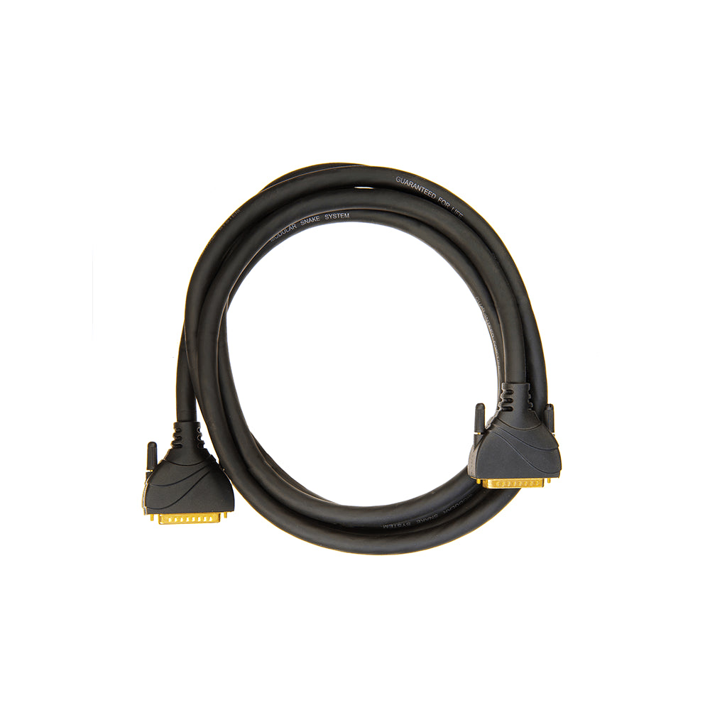 D'Addario Modular Snake System Male to Male DB25, 25ft.